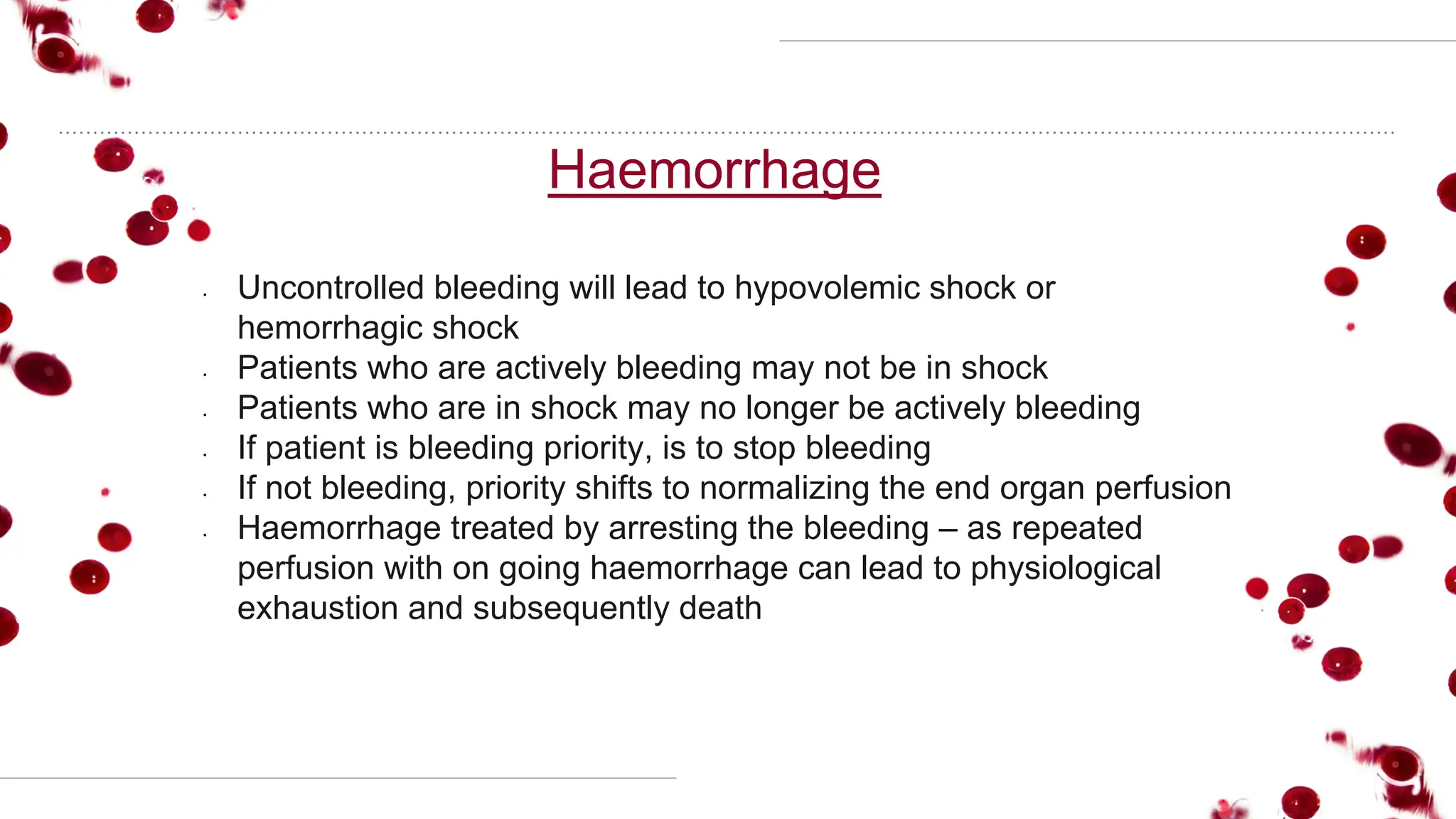 hemorrhage in trauma hemorrhage and transfusion bailey text of surgery ...