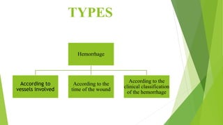 Hemorrhage and shock | PPTX