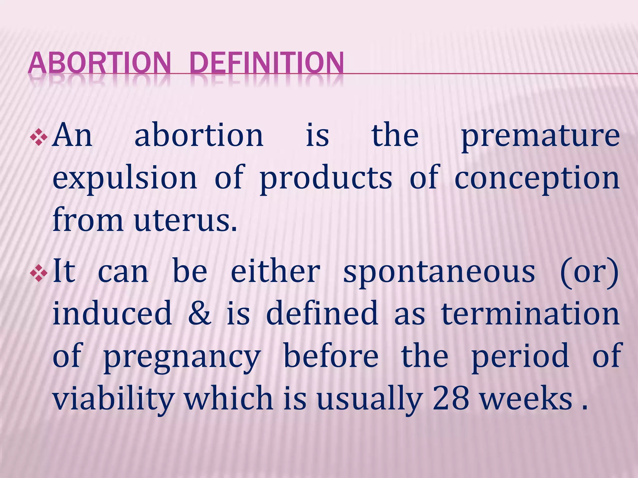 Hemorrhage in early pregnancy / ABORTION | PPT