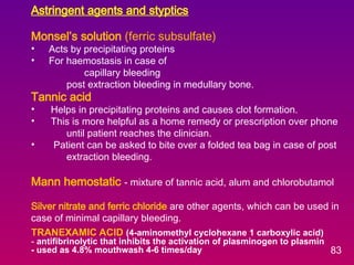 HEMORRHAGE IN ORAL SURGERY BASICS EXPLAINED | PPTX