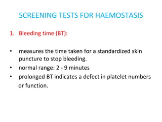Hemorrhagic diathesis i (bleeding disorders) | PPTX