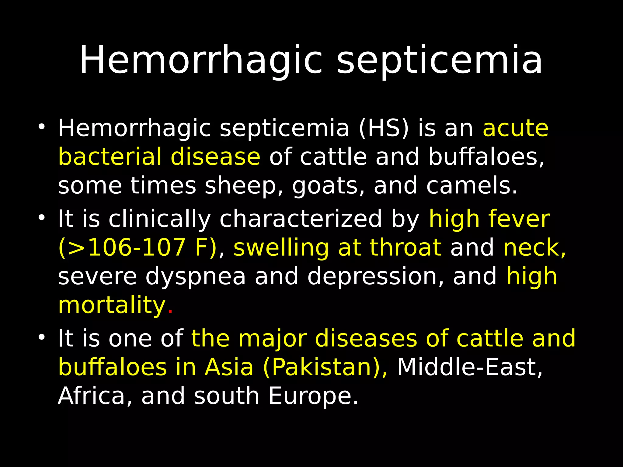 Hemorrhagic septicemia | PDF