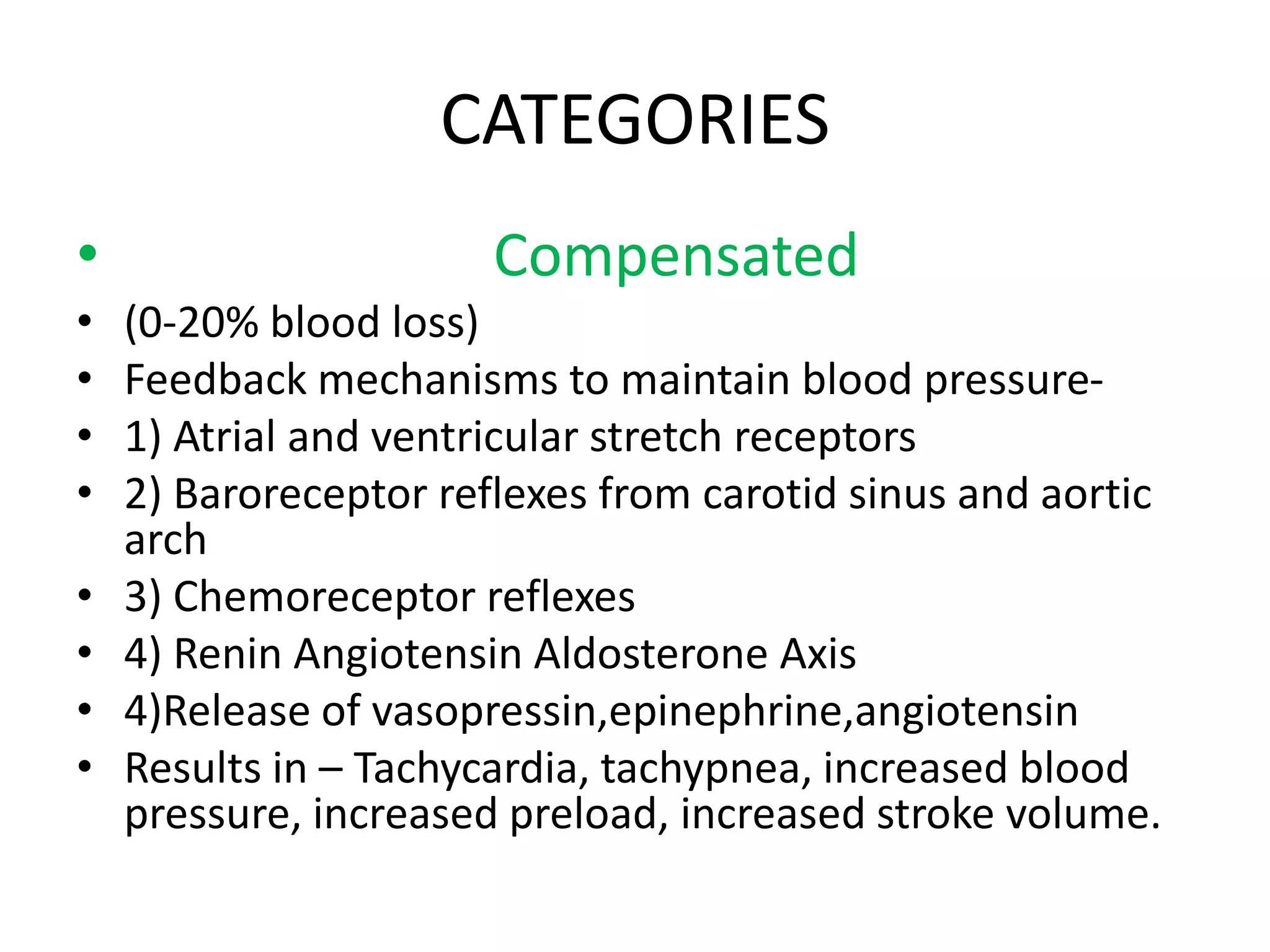 Hemorrhagic shock | PPTX | First Aid | Injuries