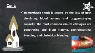 Hemorrhagic shock Seminar | PPTX