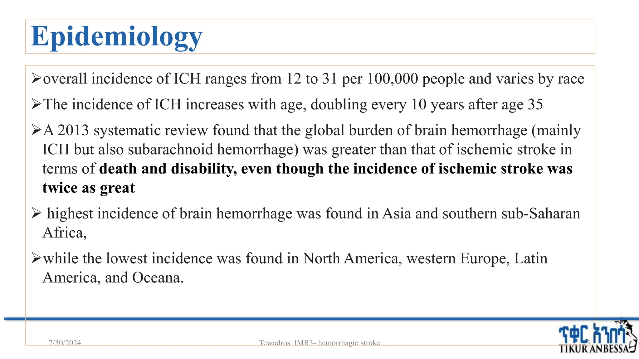causes and management of hemorrhagic stroke | PPTX