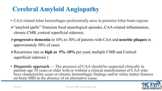 causes and management of hemorrhagic stroke | PPTX