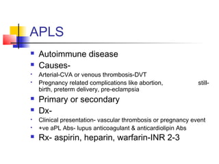 Hemorrhagic & thrombotic disorders | PPT