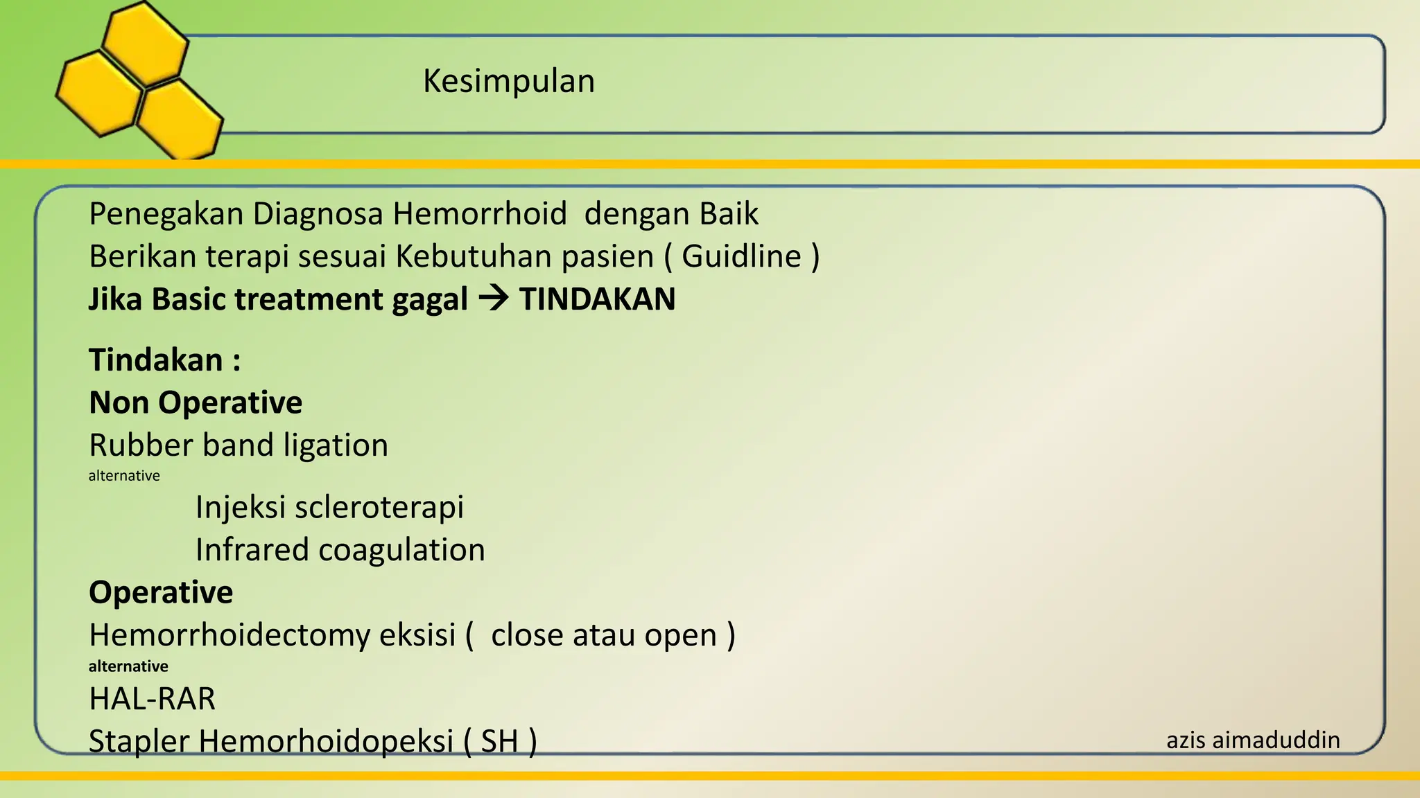 Hemorrhoid ambeyen hemorhoid azis[1].pptx