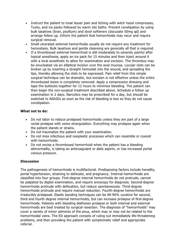 Hemorrhoids