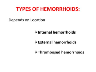 Hemorrhoids | PPTX