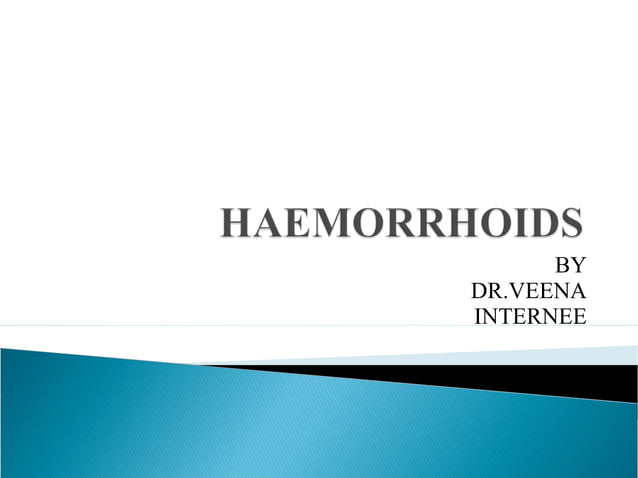Hemorrhoids | PPT