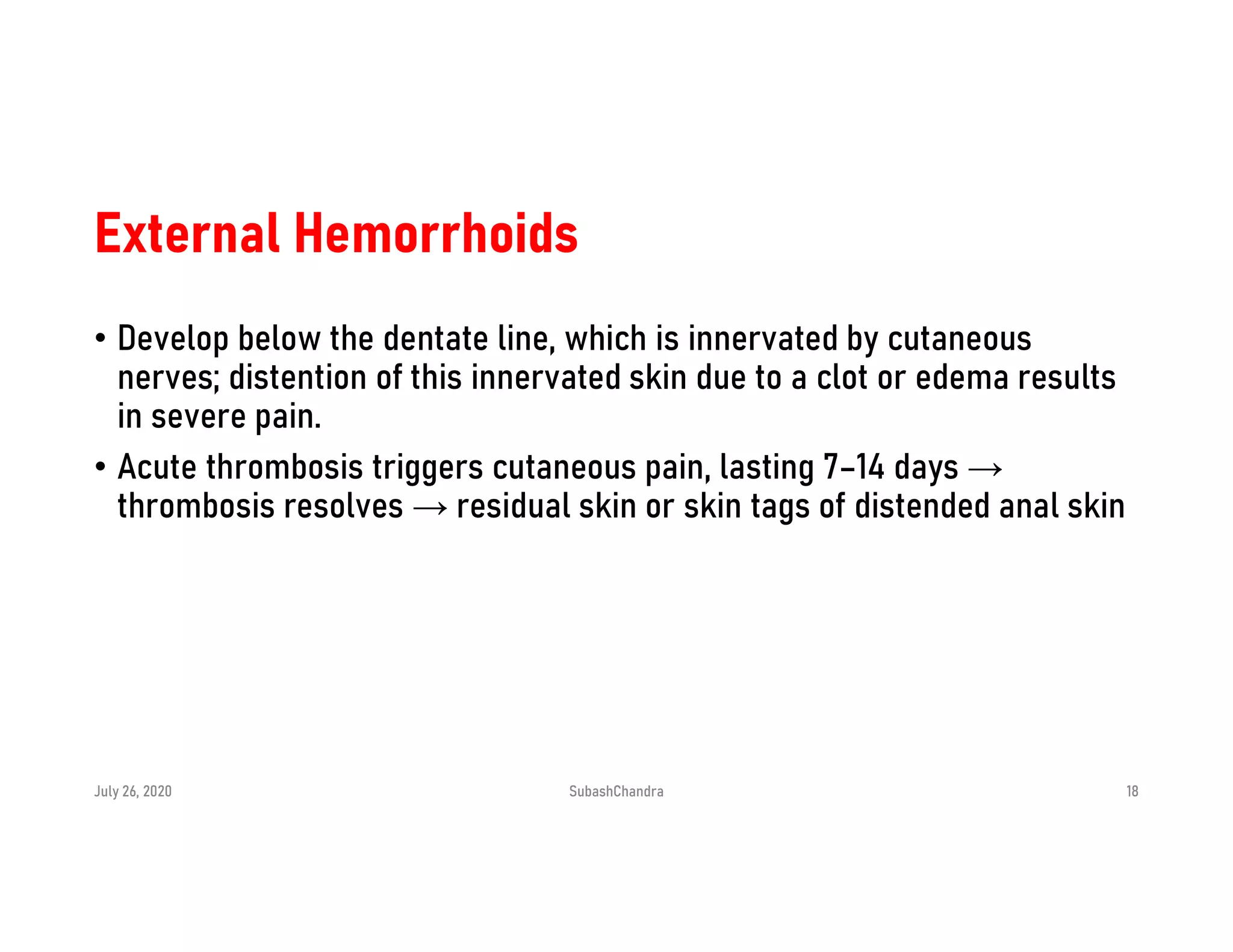 Anal Canal and Haemorrhoids (Piles) | PDF