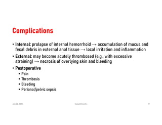 Anal Canal and Haemorrhoids (Piles) | PDF