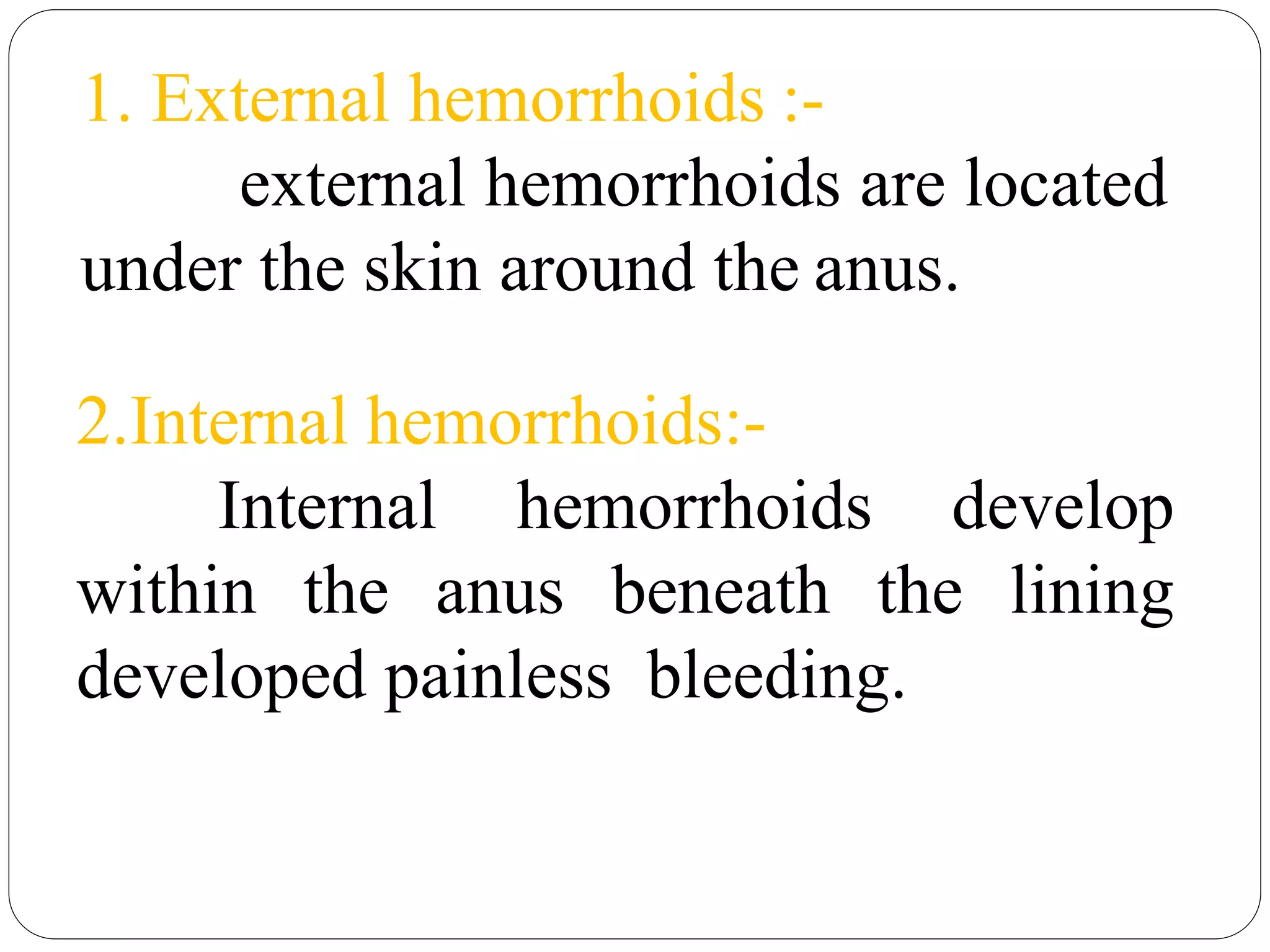 Hemorrhoids ppt | PPTX