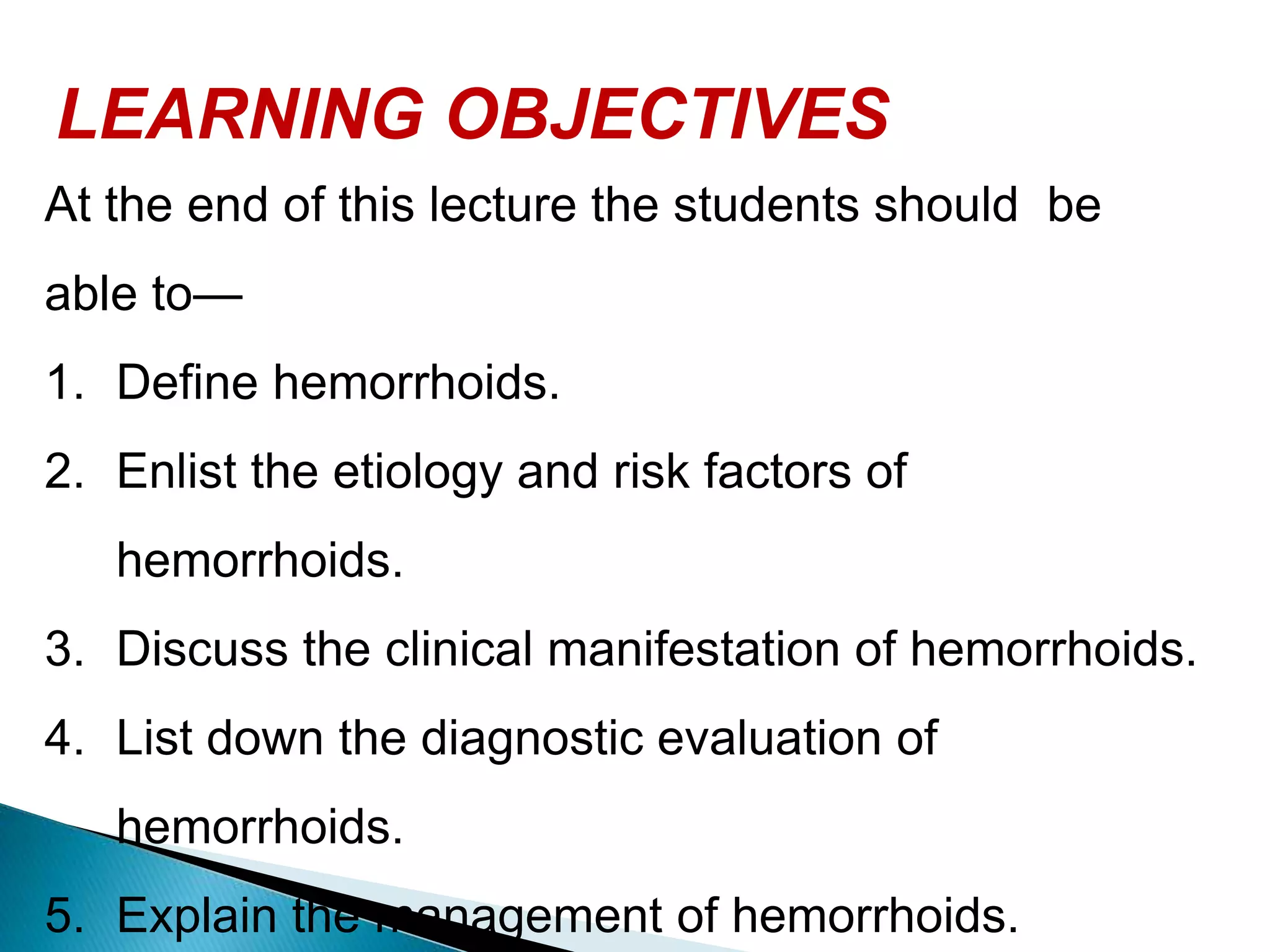 Hemorrhoids Pptx