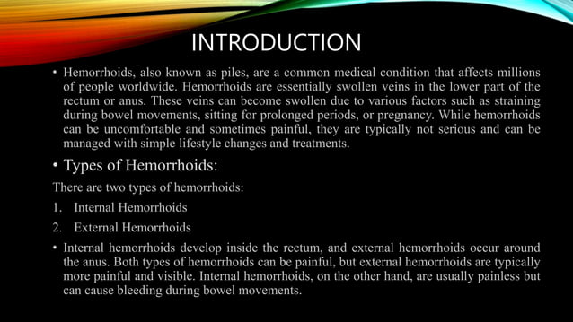 HEMORRHOIDS | PPT