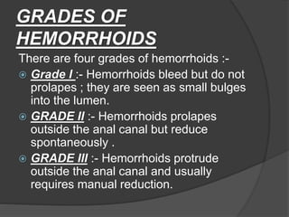 hemorrhoids (1).pptx | Blood Disorders | Diseases and Conditions