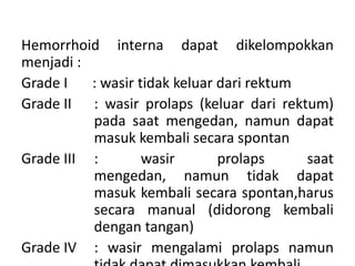 Hemorrhoid (wasir) | PPT