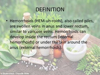 Hemorroids | PPT