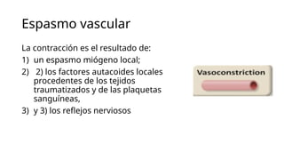 Hemostasia y coagulacion mecanismo de homeostasia del cuerpo humano .pptx