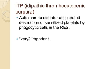 Hemostasis in Pathology | PPTX