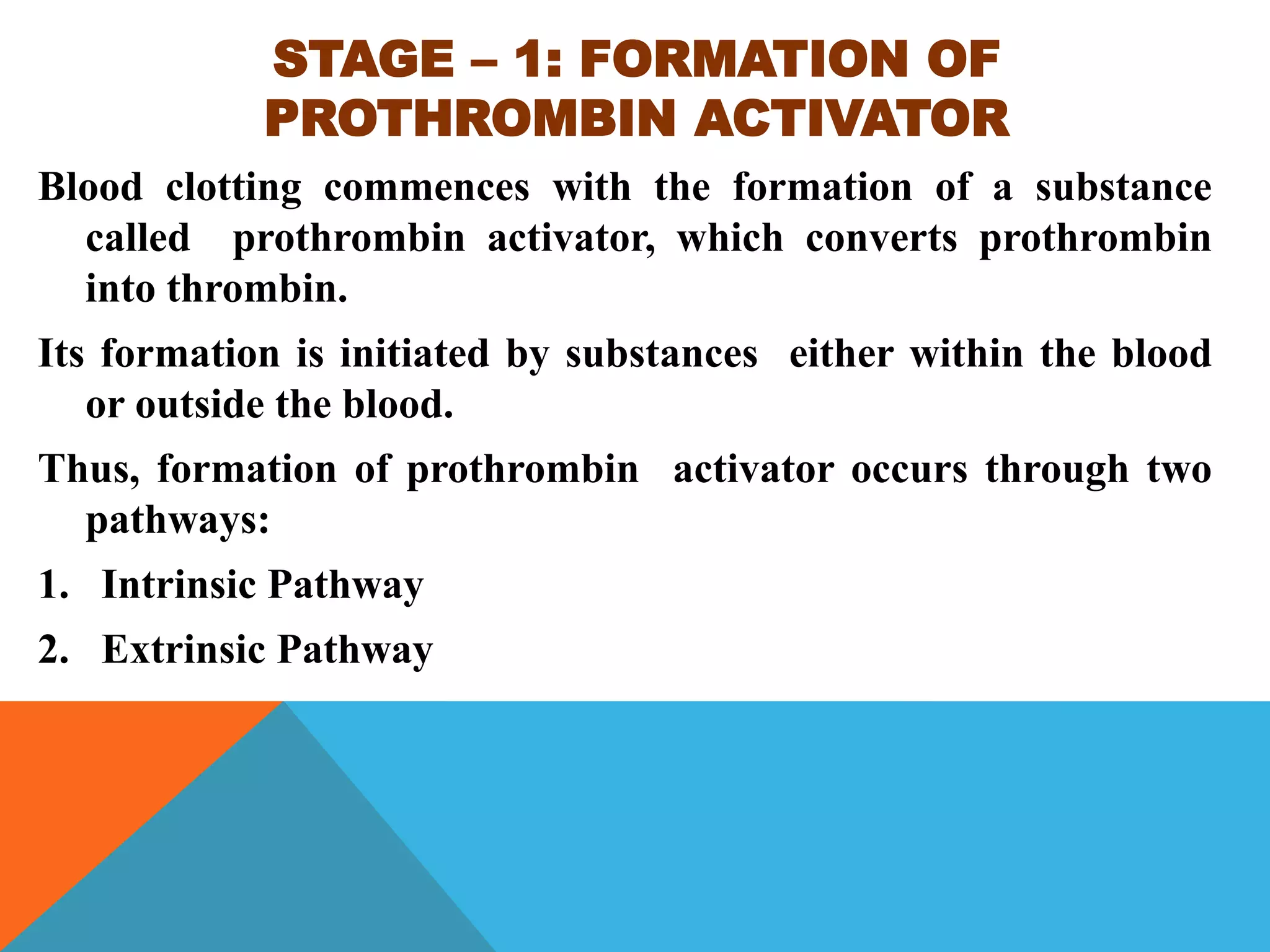 Mechanism of Blood Coagulation | PPTX
