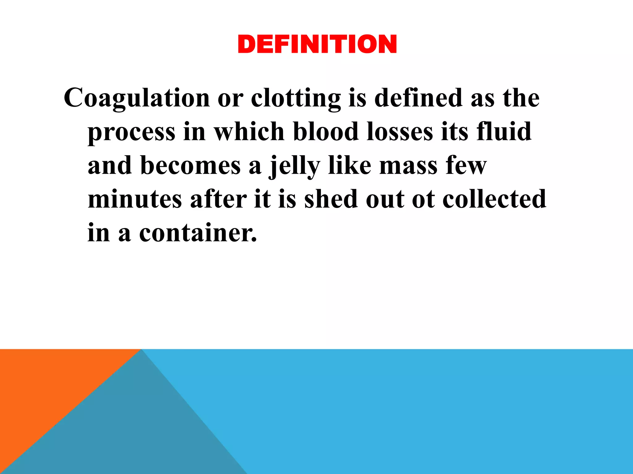 Mechanism of Blood Coagulation | PPTX