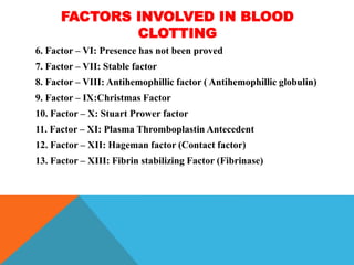 Mechanism of Blood Coagulation | PPTX