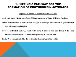 Mechanism of Blood Coagulation | PPTX