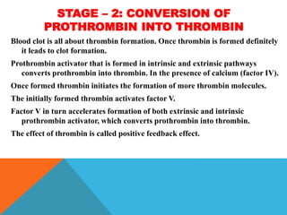 Mechanism of Blood Coagulation | PPTX
