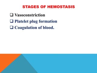 Mechanism of Blood Coagulation | PPTX