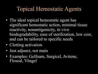 Hemostasis, Surgical bleedin, and Transfusion | PPTX