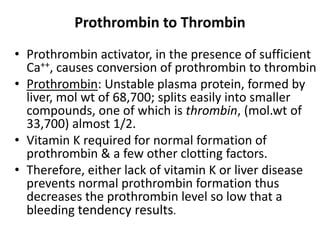Introduction to Hemostasis (Prevention of Blood Loss) | PPT