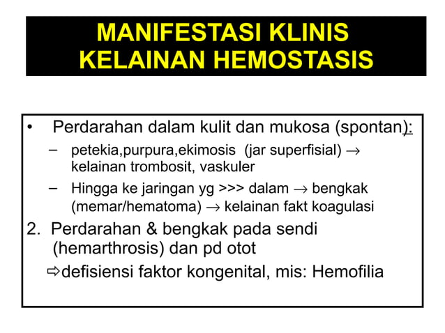 Hemostasis uii | PPT