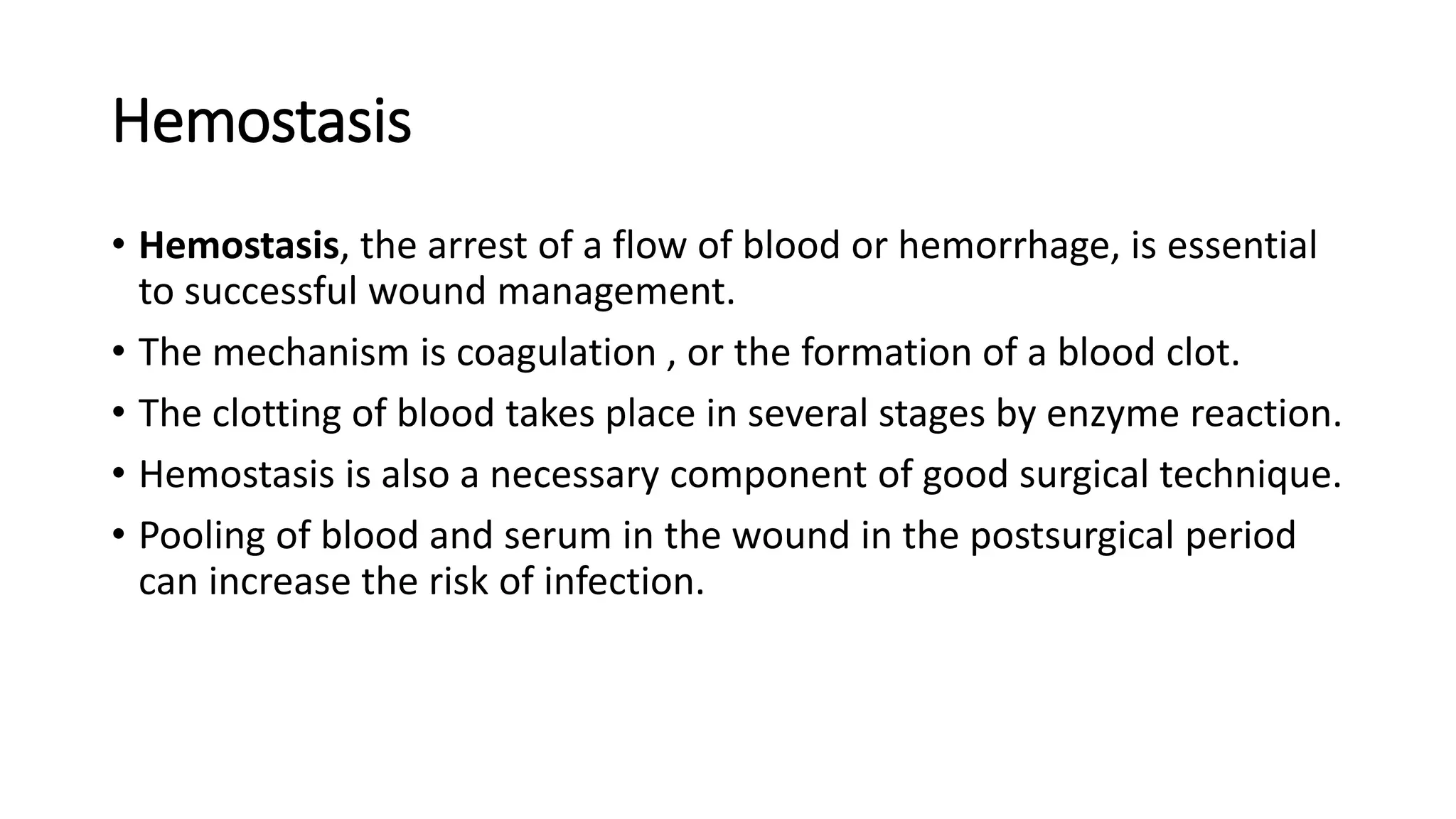 Hemostasis in surgery complete Techniques of hemostasis used during ...