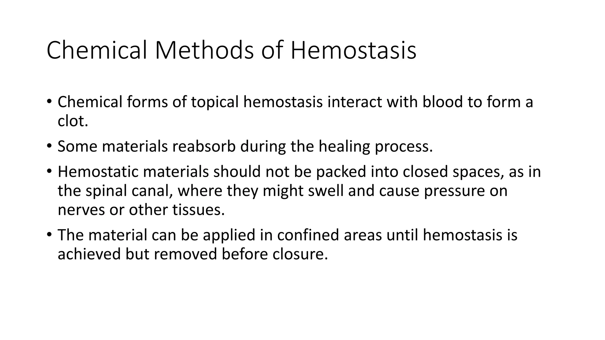 Hemostasis in surgery complete Techniques of hemostasis used during ...