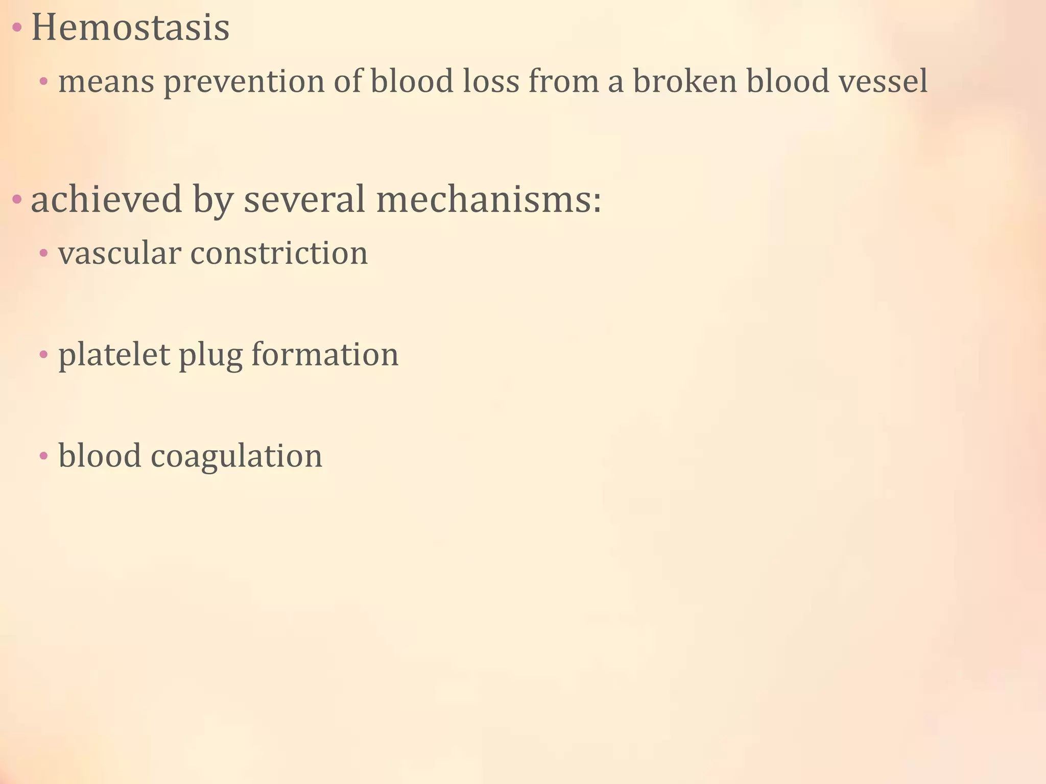 Hemostasis | PPTX