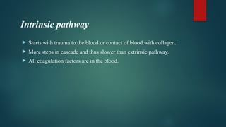Hemostasis and blood coagulation.p ptx | PPT