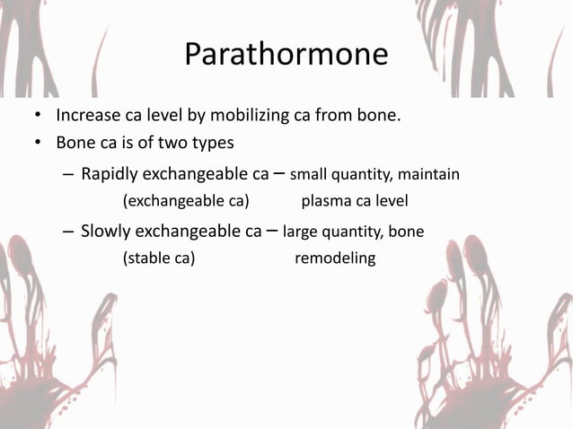 Hemostasis and blood calcium regulation | PPT