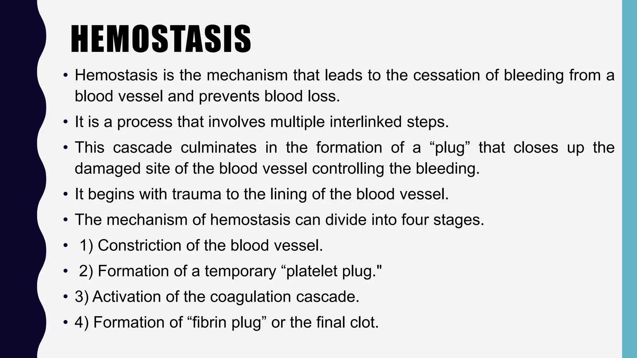 Hemostasis, blood clotting .pptx