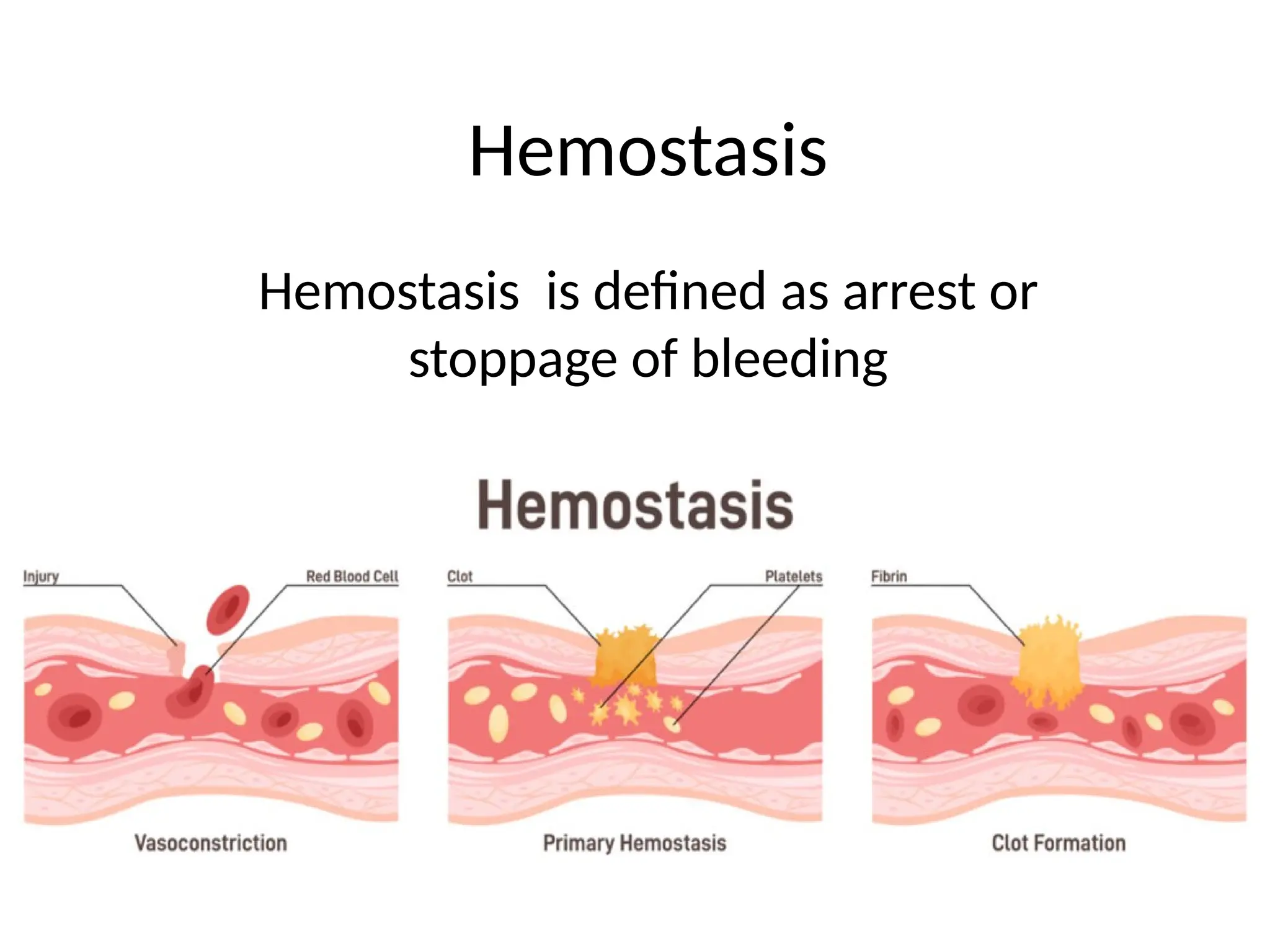 Hemostasis, (Blood clotting), Blood Coagulation, Clot retraction. pptx ...