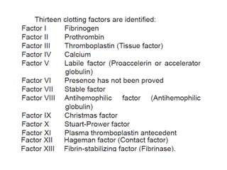 Hemostasis, (Blood clotting), Blood Coagulation, Clot retraction. pptx ...
