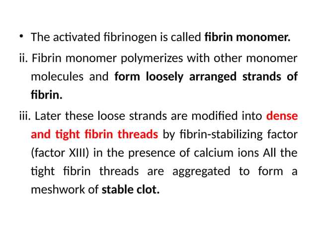 Hemostasis, (Blood clotting), Blood Coagulation, Clot retraction. pptx ...