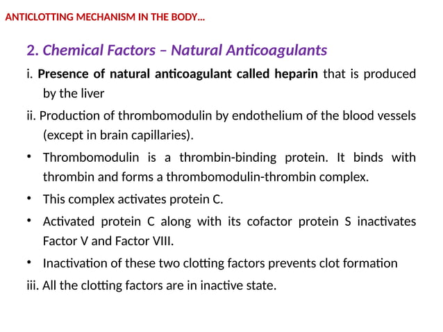 Hemostasis, (Blood clotting), Blood Coagulation, Clot retraction. pptx ...