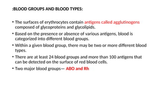 Homeostasis,HEMOSTASIS, BLOOD GROUPING.pptx