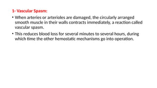 Homeostasis,HEMOSTASIS, BLOOD GROUPING.pptx