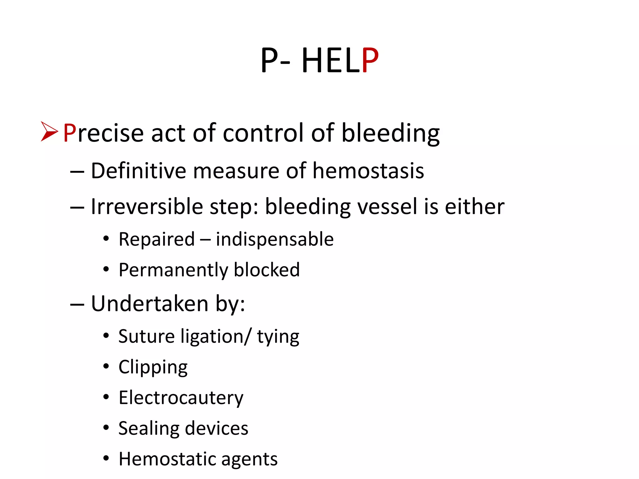 Hemostasis during surgery | PPTX