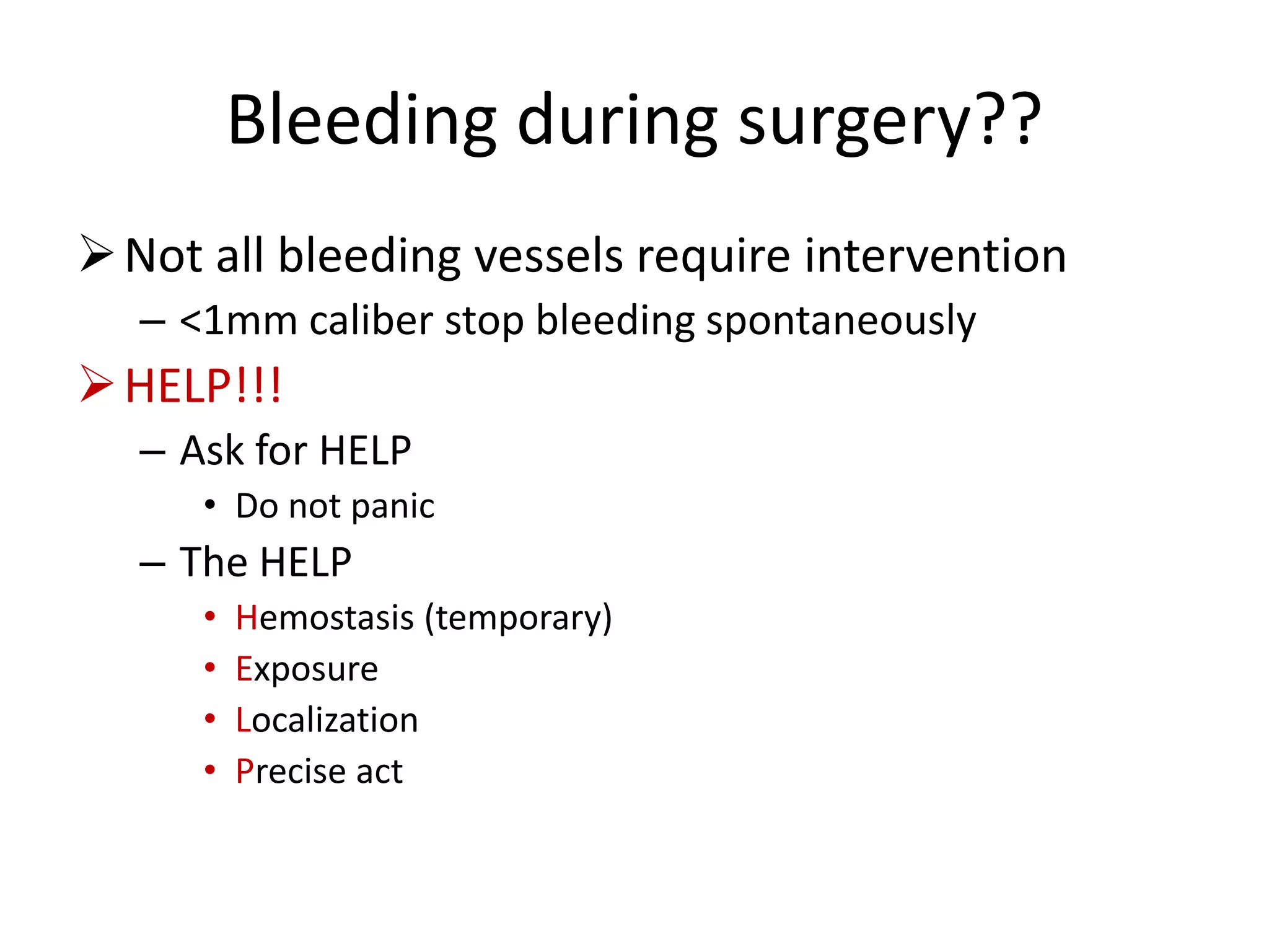 Hemostasis during surgery | PPTX