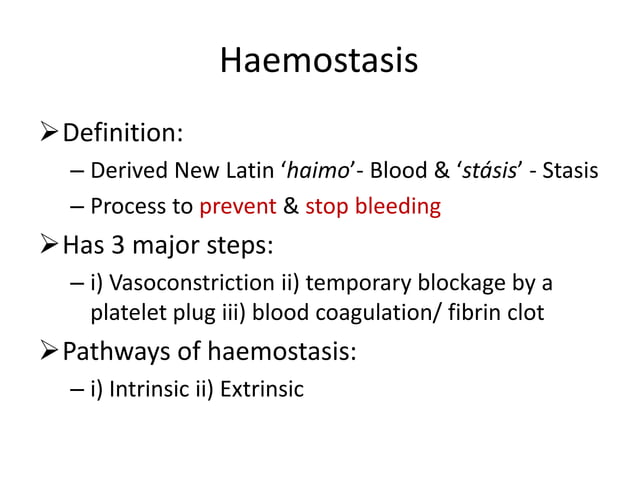Hemostasis during surgery | PPTX