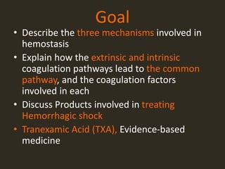 Hemostasis in txa | PPTX
